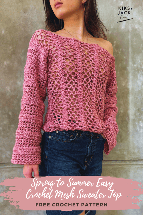 Stripes and Lace Beginner Crochet Top Free Pattern - Kiks and Jack Crochet